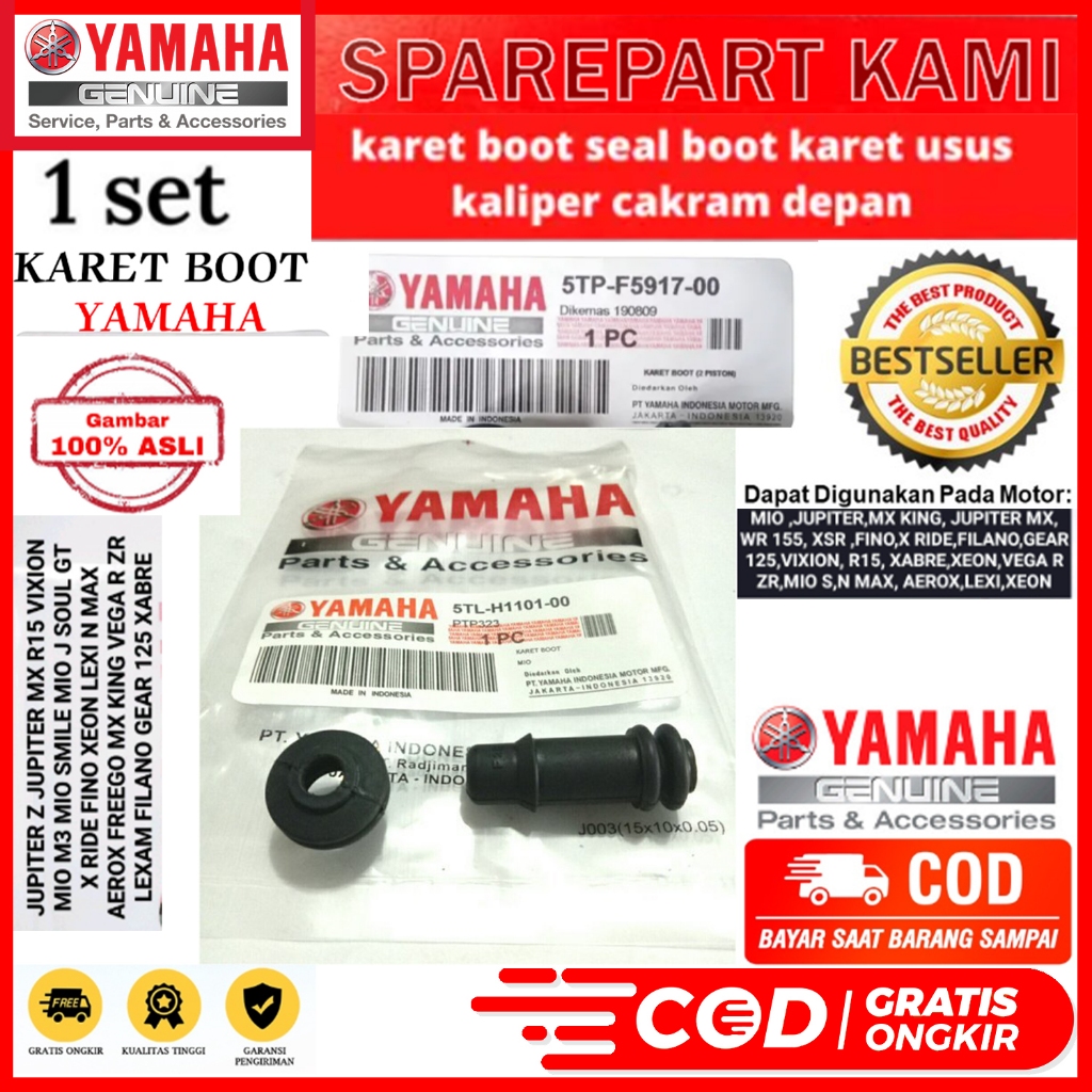 Jual KARET BOOT USUS KALIPER CAKRAM YAMAHA 1 PISTON DEPAN BELAKANG YAMAHA MIO / SMILE SOUL M3 ...