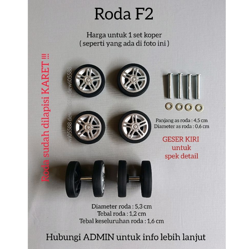 Jual RODA DOBEL, RODA PENGGANTI DOUBLE WHEEL, RODA KOPER, RODA DOUBLE ...