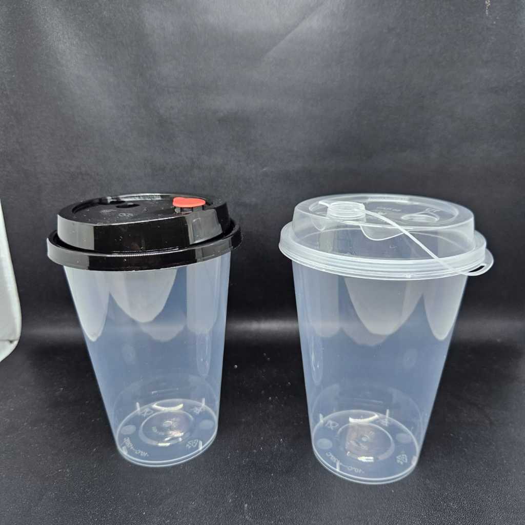 Jual CUP INJECTION 14oz 400ML + TUTUP / GELAS THINWALL / GELAS INJECT ...