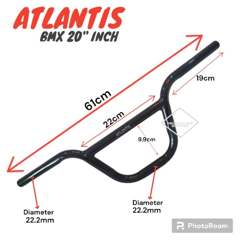 Jual Stang Sepeda BMX 20 Setang BMX 20 Handlebar Besi Steel Bicycle ...