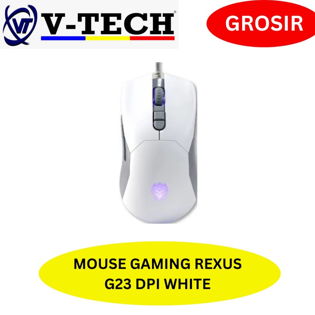 Jual MOUSE GAMING REXUS G23 DPI BLACK/WHITE | Shopee Indonesia