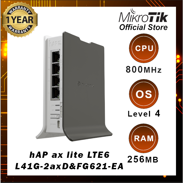 Jual MikroTik hAP ax lite LTE6 L41G-2axD&FG621-EA | Shopee Indonesia