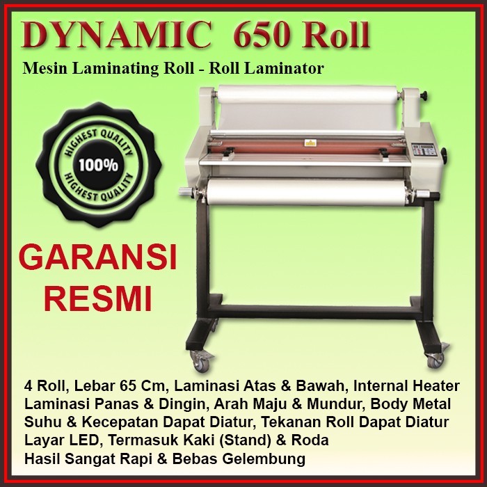 Jual DYNAMIC 650 Roll | Mesin Laminating Roll Laminator | Official ...