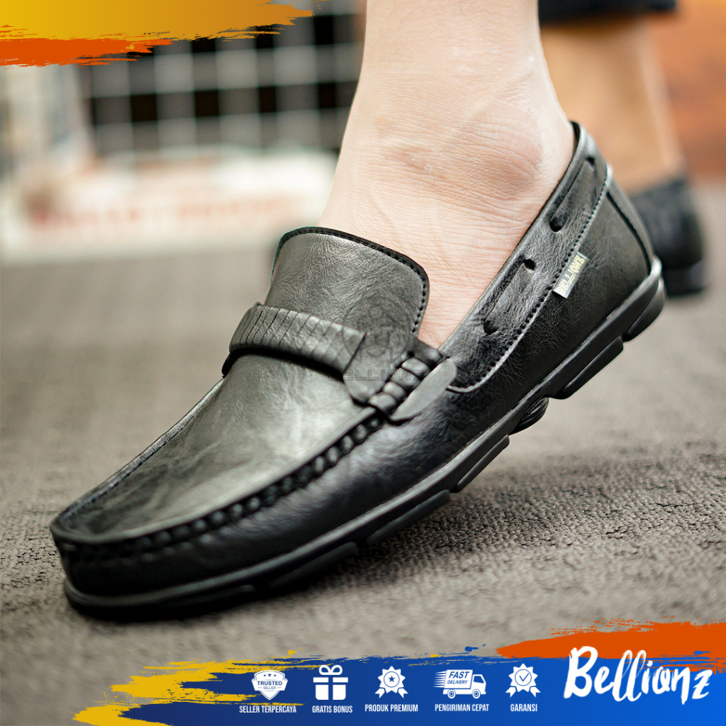 Jual SEPATU CASUAL PRIA FORMAL - SEPATU KANTOR PANTOPEL KULIT SEMI ...