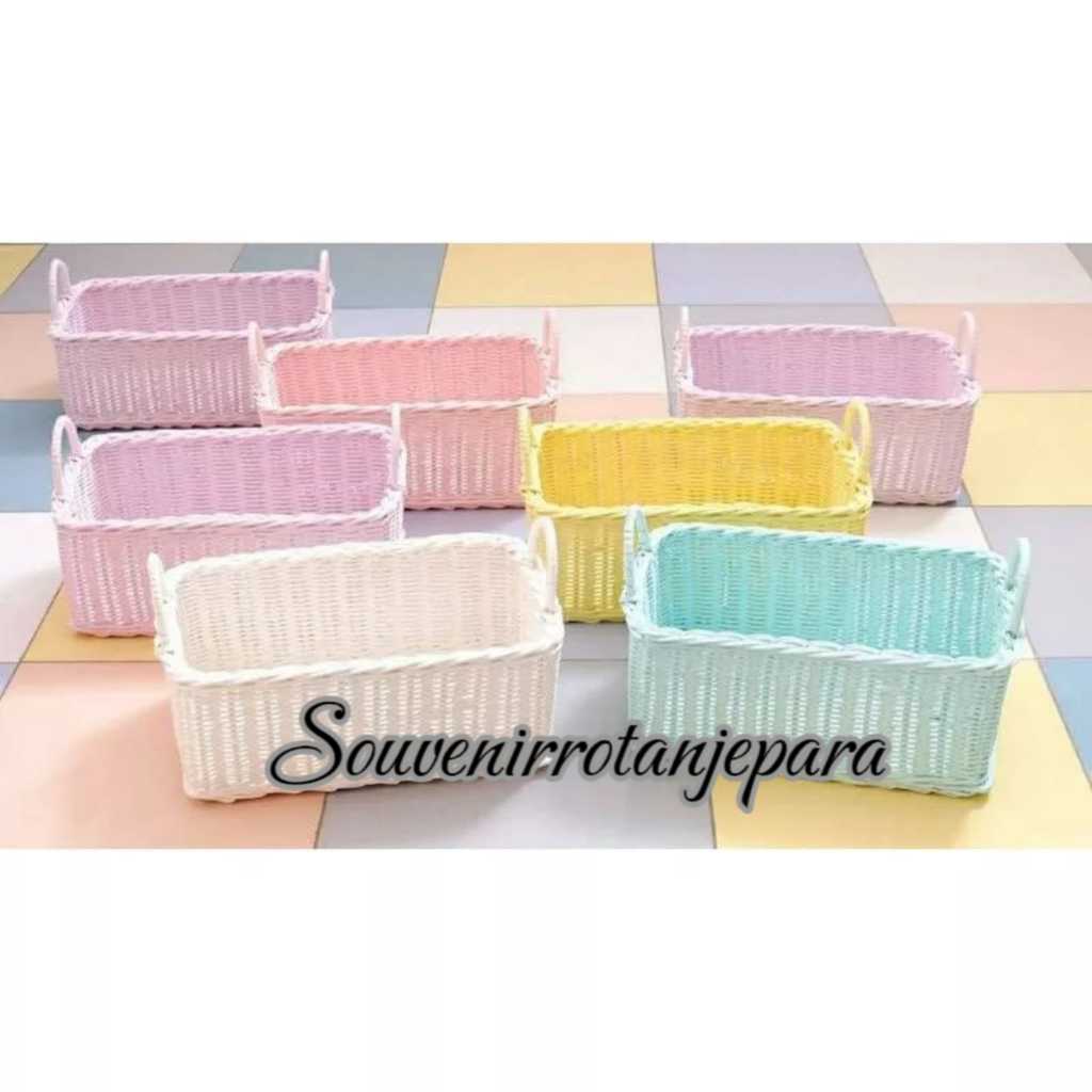 Jual Keranjang Rotan Serbaguna tempat parcel souvenir kotak kuping ...