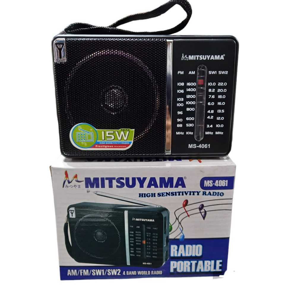 Jual RADIO MITSUYAMA PROTABLE MS-4061 AM/FM/SW1/SW2 4 BAND WORLD RADIO | Shopee Indonesia