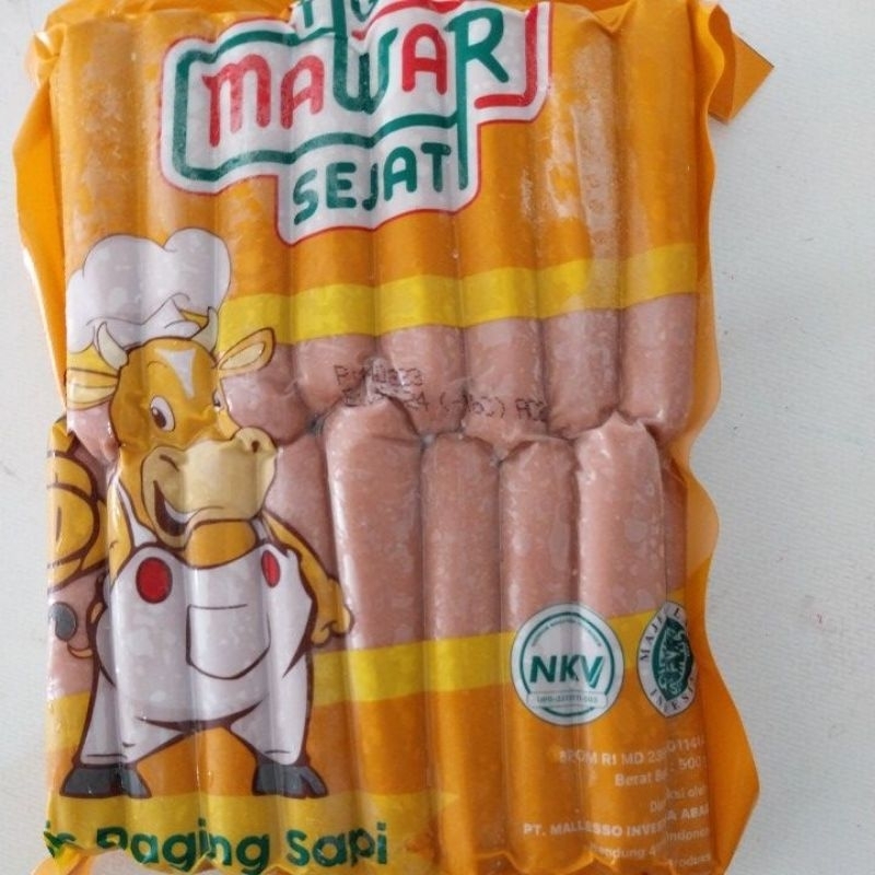 Jual Sosis Sapi Tiga Mawar Sejati 500 Gr | Shopee Indonesia