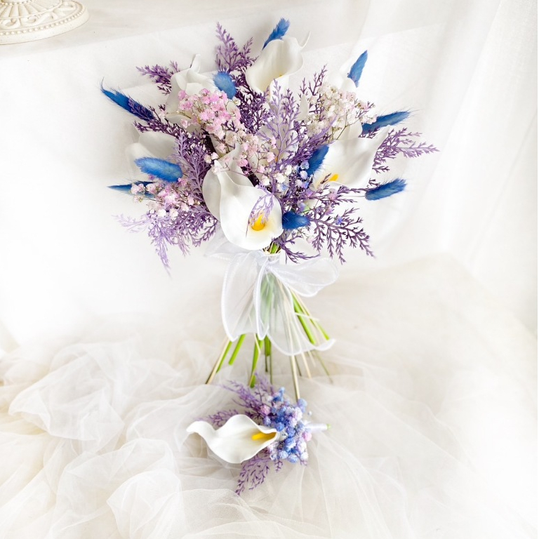 Jual CALA LILY WEDDING BOUQUET ARTIFICIAL / BUKET WEDDING / BUKET ...