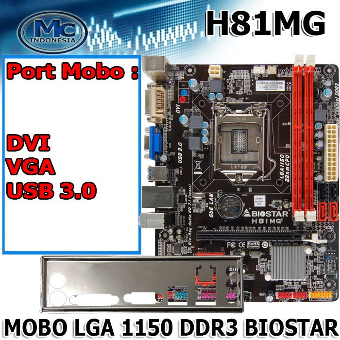 Jual Motherboard Mainboard MOBO H81 Intel LGA 1150 Onboard | Shopee ...