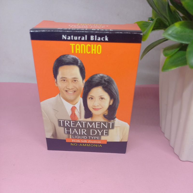 Jual TANCHO Treatment Hair Dye Natural Black LIQUID TYPE 40 ml/TANCHO ...