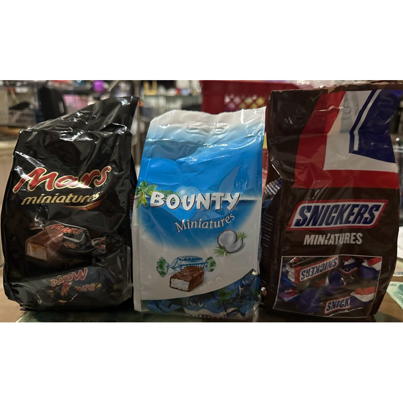 Jual Snickers/Mars/Bounty miniatures 220g | Shopee Indonesia
