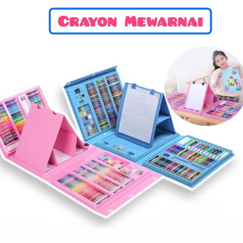 Jual Crayon Mewarnai 150 Warna/Crayon Art Set/Perlengkapan Menggambar ...