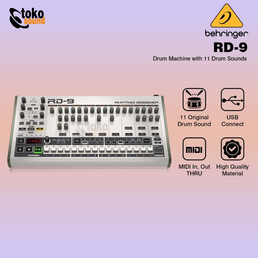Jual Behringer Rhythm Designer RD9 - Analog Drum Machine | Shopee Indonesia