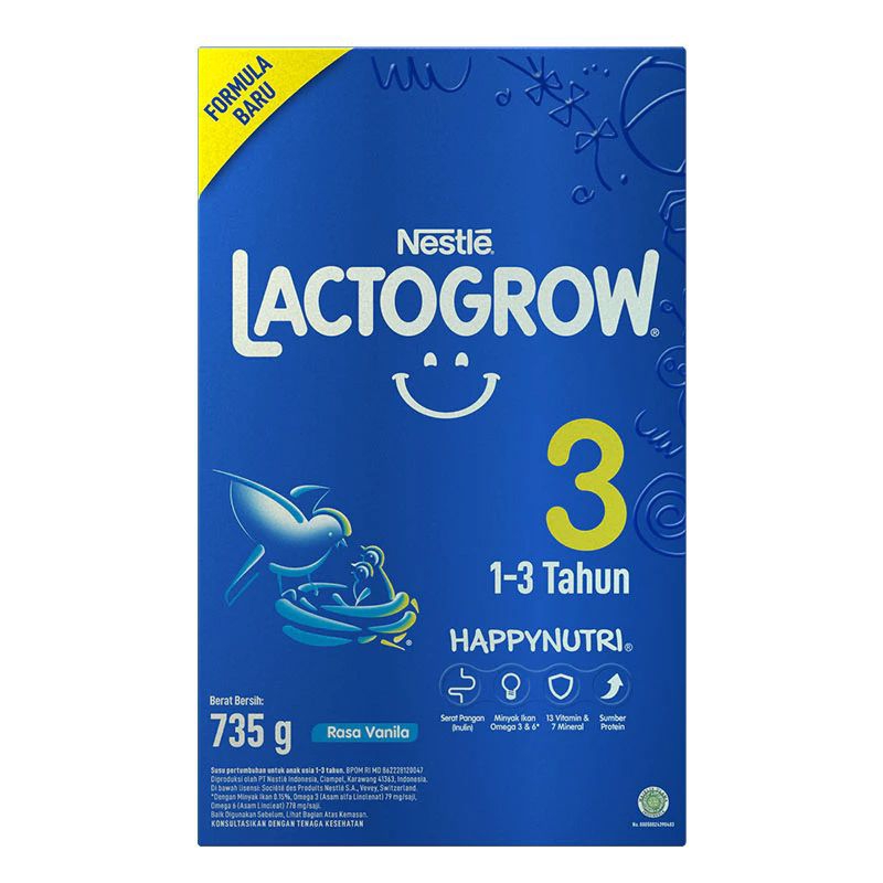 Jual Lactogrow 3 Rasa vanila 735gr | Shopee Indonesia