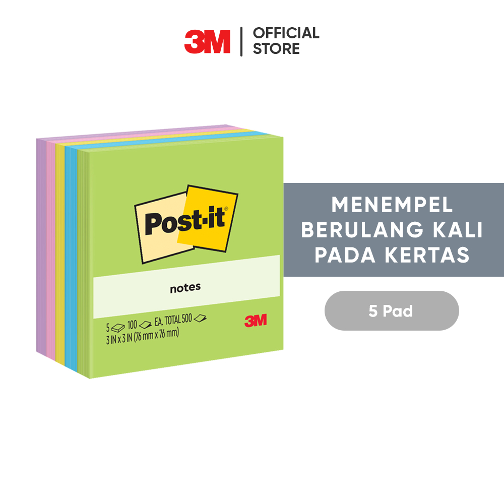 Jual 3M™ Post-it® Original Sticky Notes Floral Fantasy, 654-5UC ...