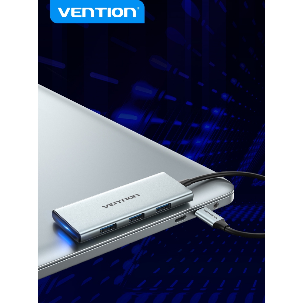 Jual USB Type-C Vention Multiport Ultra Slim Design Docking 7 in 1 ...