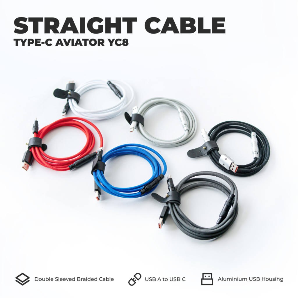 Jual Straight Cable Type C + YC8 Aviator Keyboard Cable | Shopee Indonesia