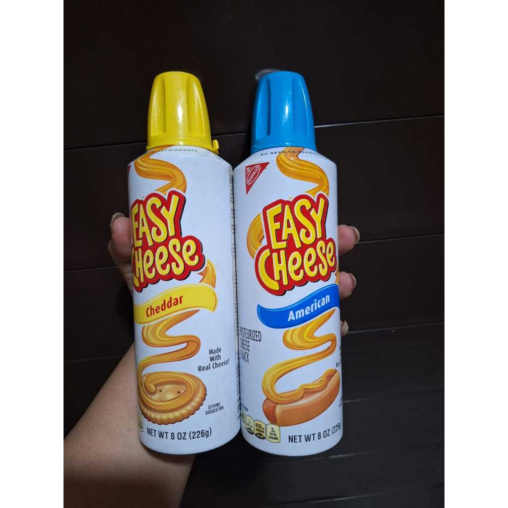 Jual EASY CHEESE CHEDDAR CHEESE SNACK 12-8 OZ CANS // MELT CHEDDAR ...