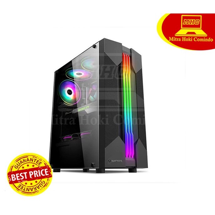 Jual CASING PC POWER UP RAPTOR 1626 INCLUDE PSU 500 WATT MURAH | Shopee ...