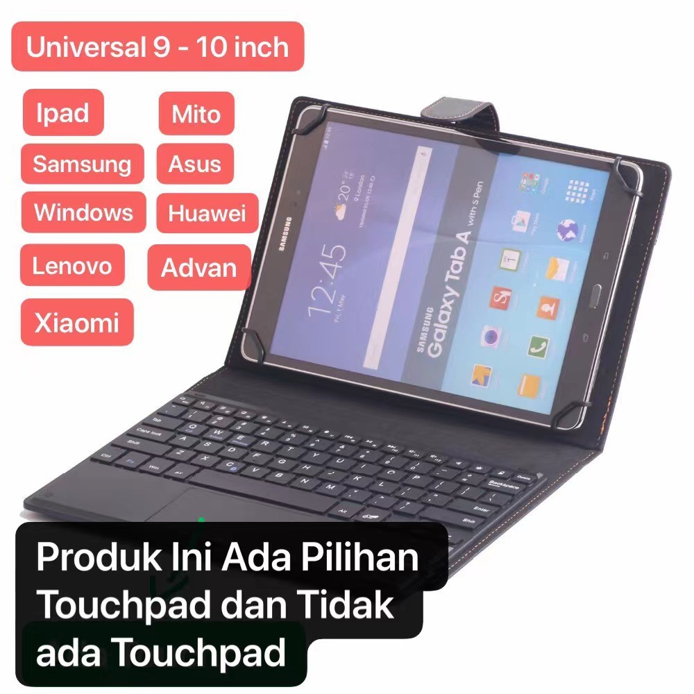 Jual Case Tablet/Sarung Keyboard Bluetooth Mouse Touchpad Universal 9 ...