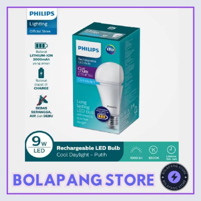 Jual LAMPU LED PHILIPS EMERGENCY 9 WATT | Shopee Indonesia