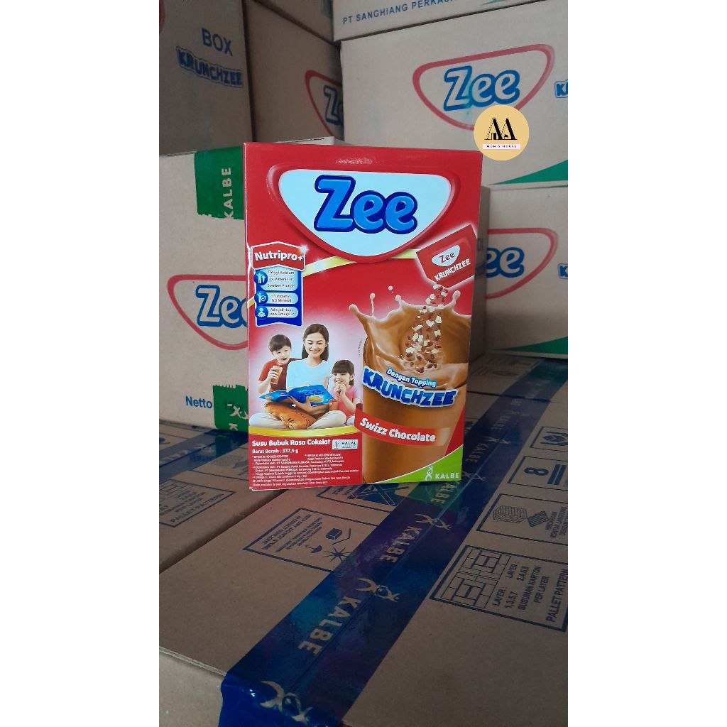 Jual ZEE REGULER SWIZZ CHOCOLATE / VANILLA MILK KRUNCHZEE 337.5 G -- 12 ...