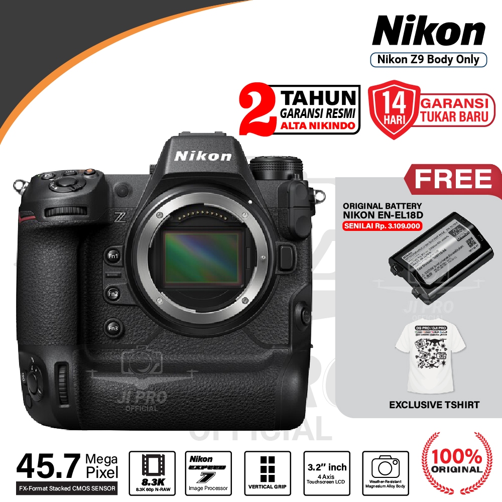 Jual NIKON Z9 / Z 9 Mirrorless Digital Camera Body Only Garansi Resmi ...