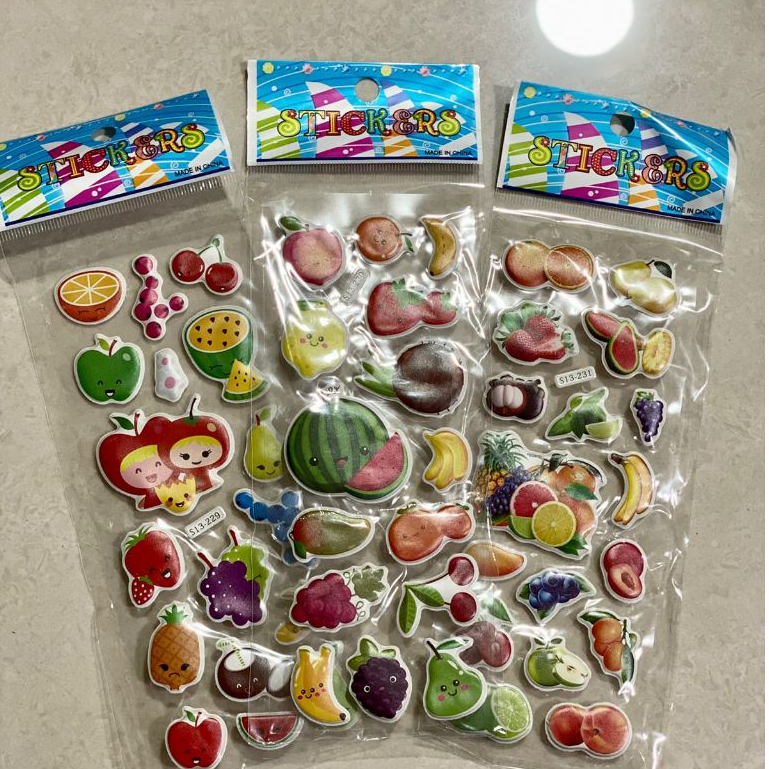 Jual Stiker Timbul 3D / Stiker Karakter / Stiker Anak / Stiker Mainan ...