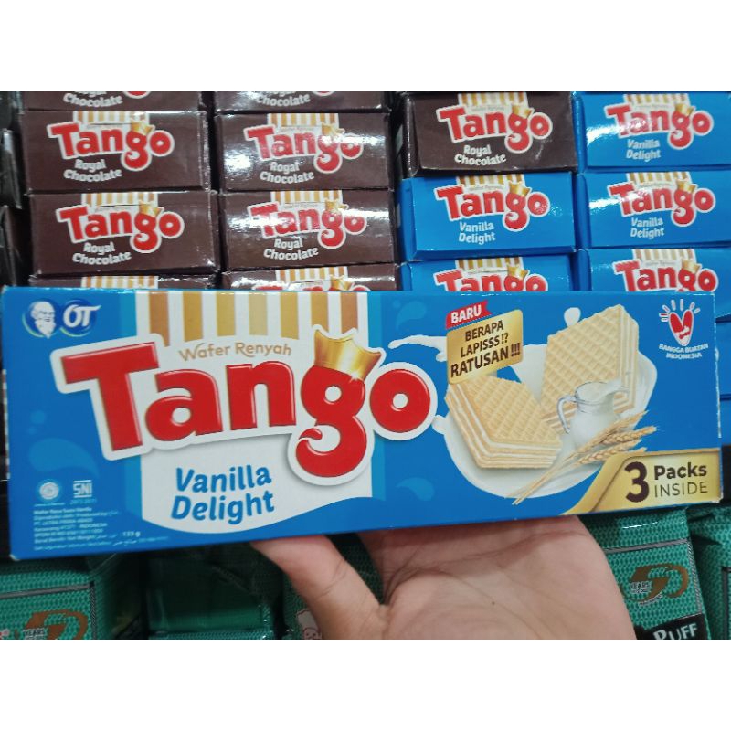 Jual Tango Wafer Renyah Rasa Vanilla 133gr | Shopee Indonesia