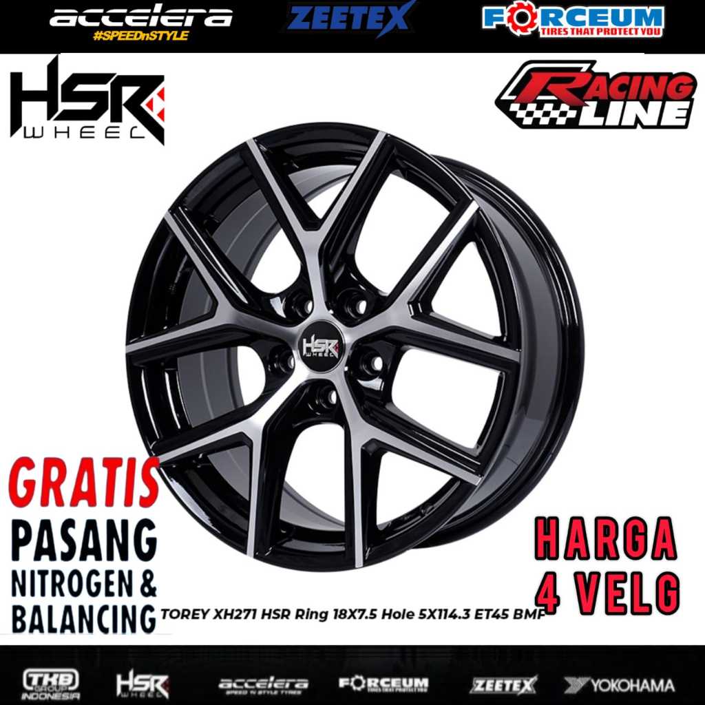Jual VELG MOBIL RACING HSR TOREY RING 18 UNTUK EXPANDER RUSH TERIOS INNOVA ALPHARD VELLFIRE R18 ...