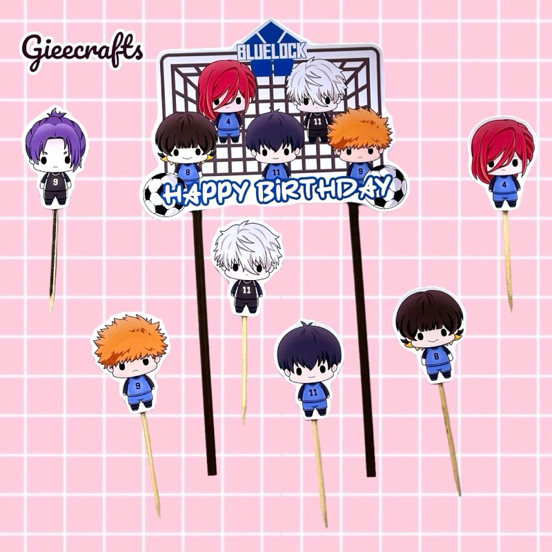 Jual Cake Topper ANIME BLUE LOCK / Topper Cake ANIME BLUE LOCK / Hiasan ...