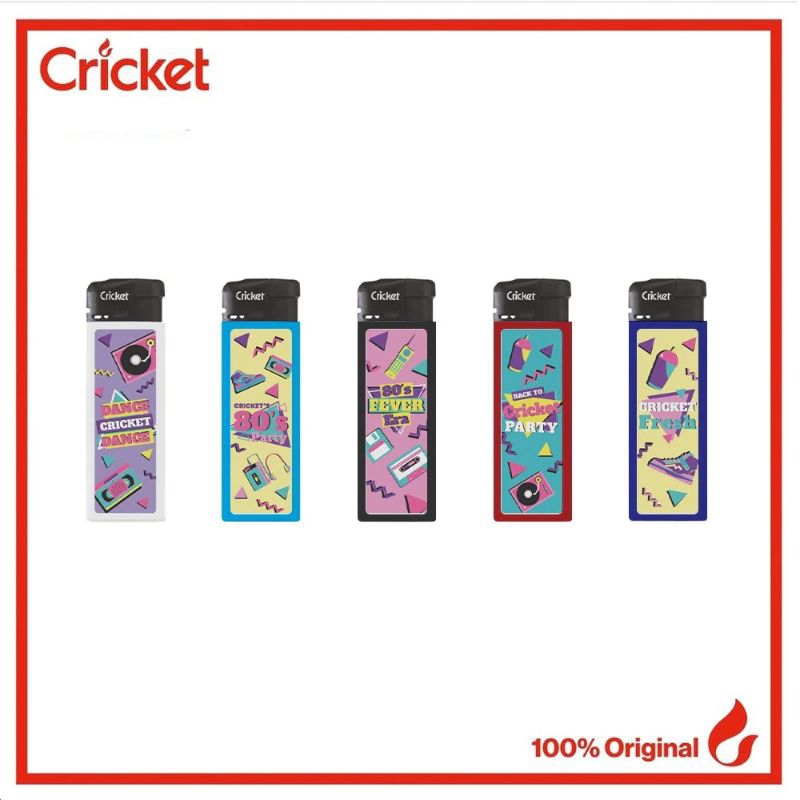 Jual Korek Api Cricket 80s Gas Electric Mini Lighter Limited Edition ...