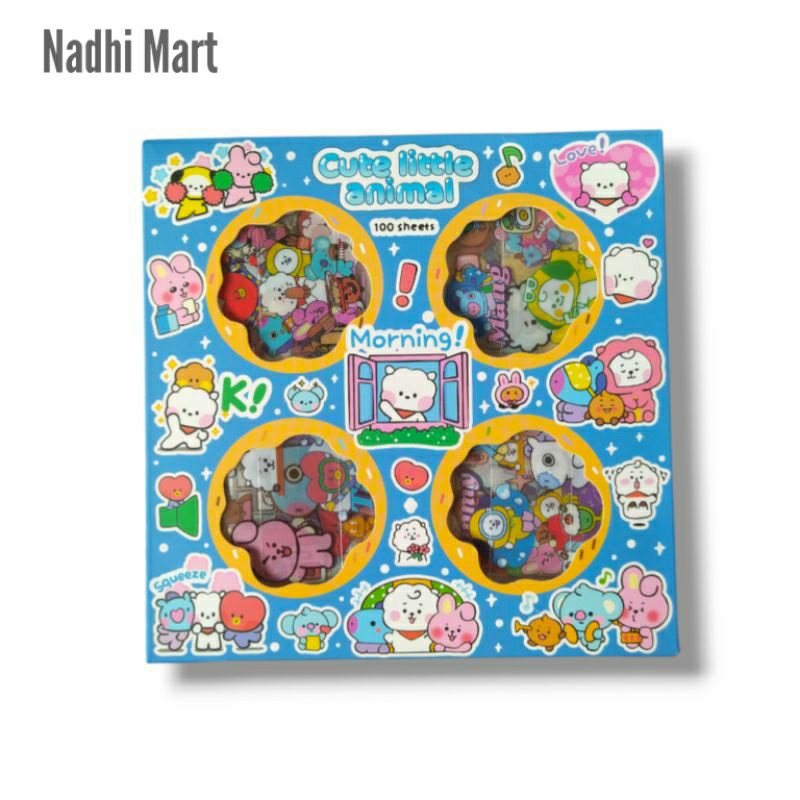 Jual STIKER BOX ISI 100 STIKER / STIKER NONO/SANRIO/CUTE ANIMAL ...