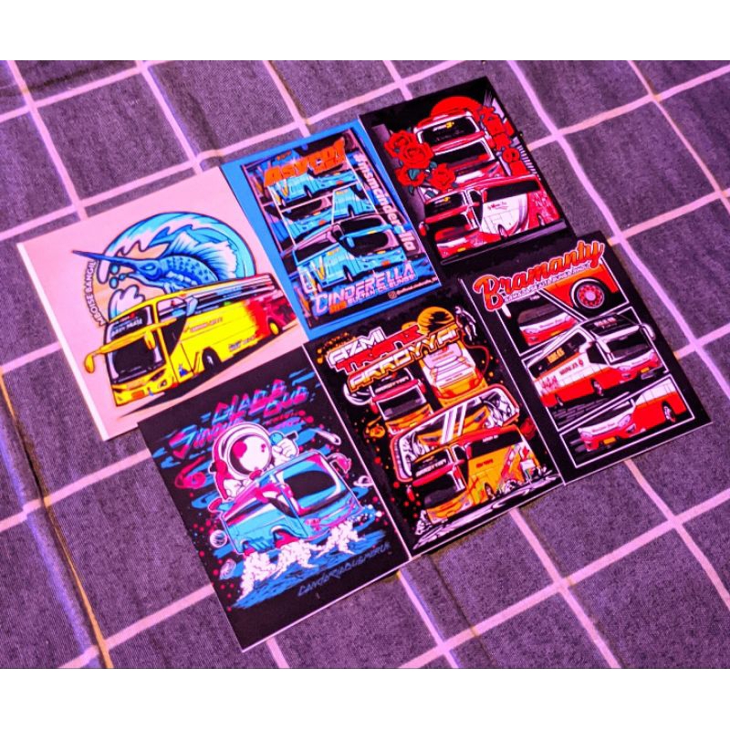 Jual COD Stiker Buss Keren Populer ( Dapat 25 Stiker + Bonus ) | Shopee ...
