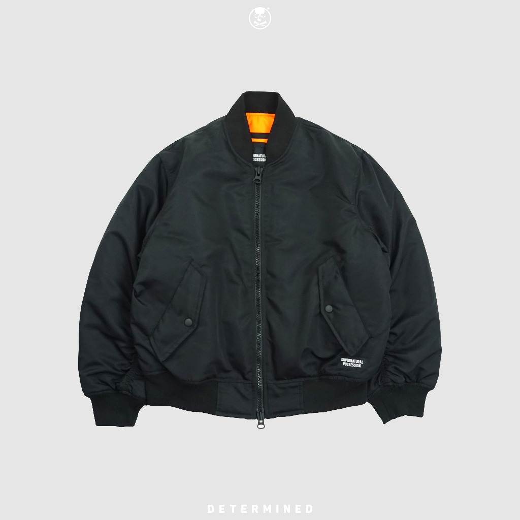 Jual DETERMINED Jacket Bomber WOLDEN BPS Black Jaket Pria | Shopee ...