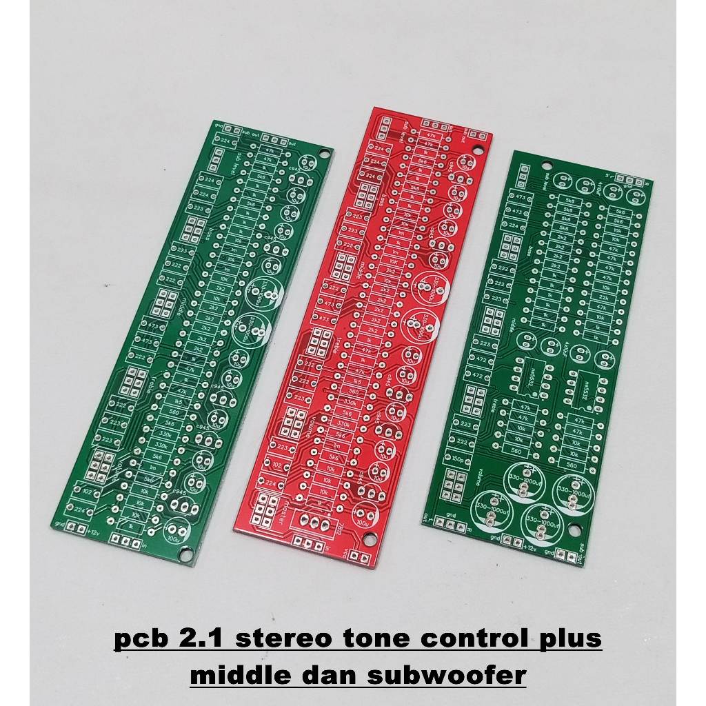 Jual PCB 2.1 stereo tone control plus middle dan subwoofer | Shopee ...