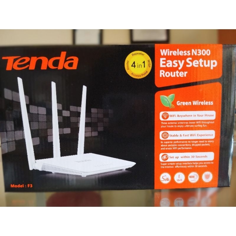 Jual Tenda F3 N300 Wireless Router | Shopee Indonesia
