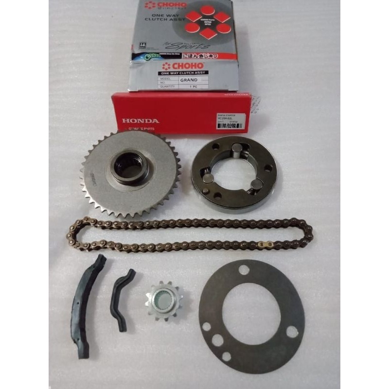 Jual GEAR GIR GIGI STARTER BESAR SET PLUS KARET RANTAI RANTE STATER ...