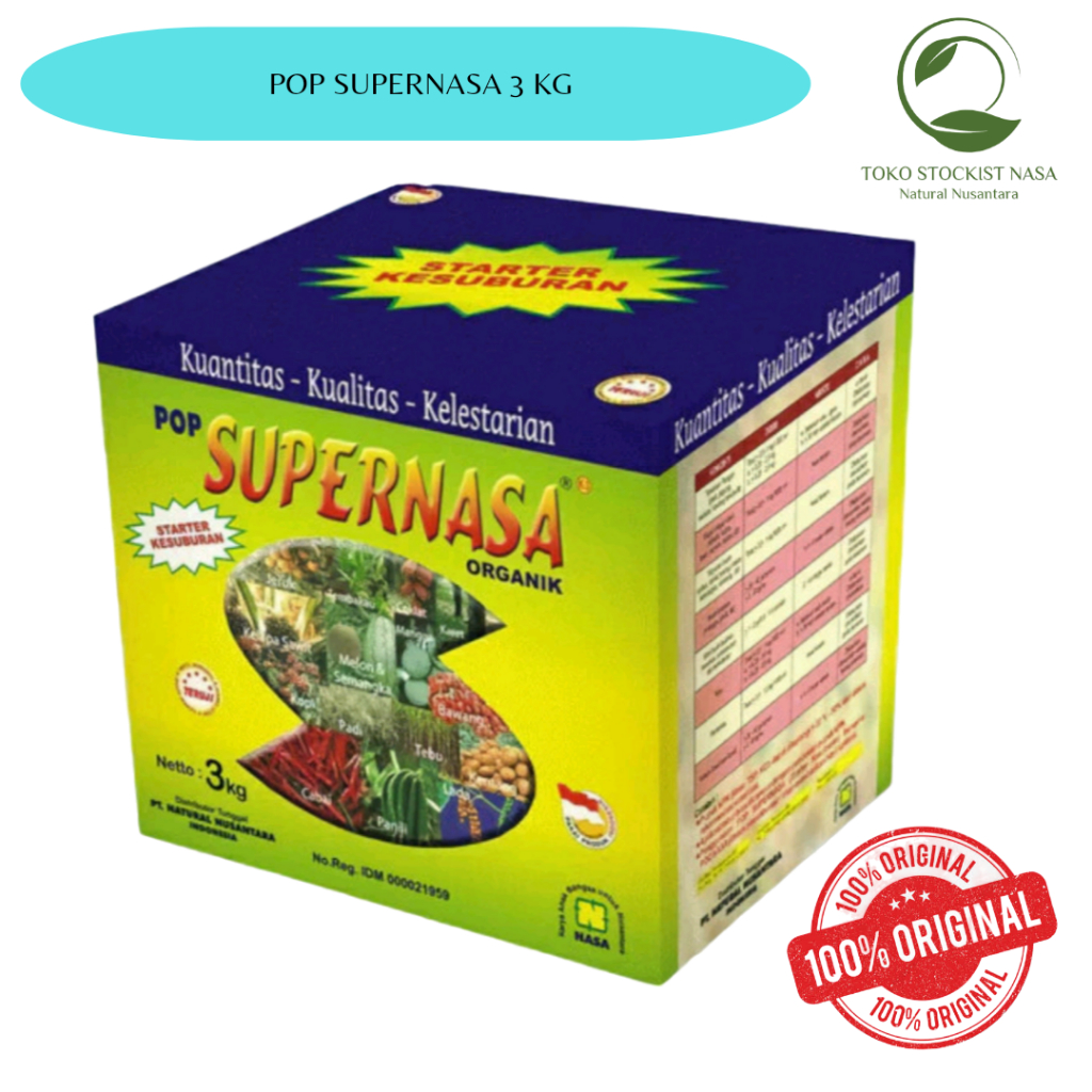 Jual POP SUPERNASA 3Kg Pupuk Padat Organik Terbaik NASA | Shopee Indonesia