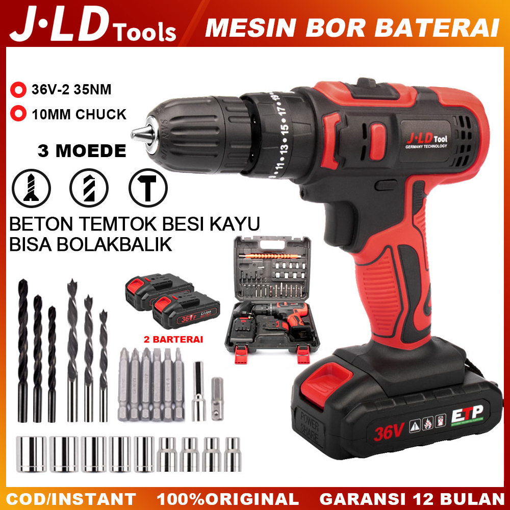Jual JLD 36VF Mesin bor baterai bor 36-2 bor Impact listrik bor ...