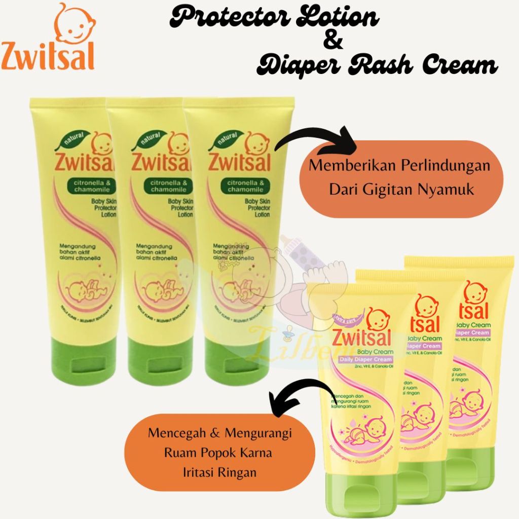 Jual Zwitsal Natural Baby Guard Skin Protector / Diaper Rash Cream ...