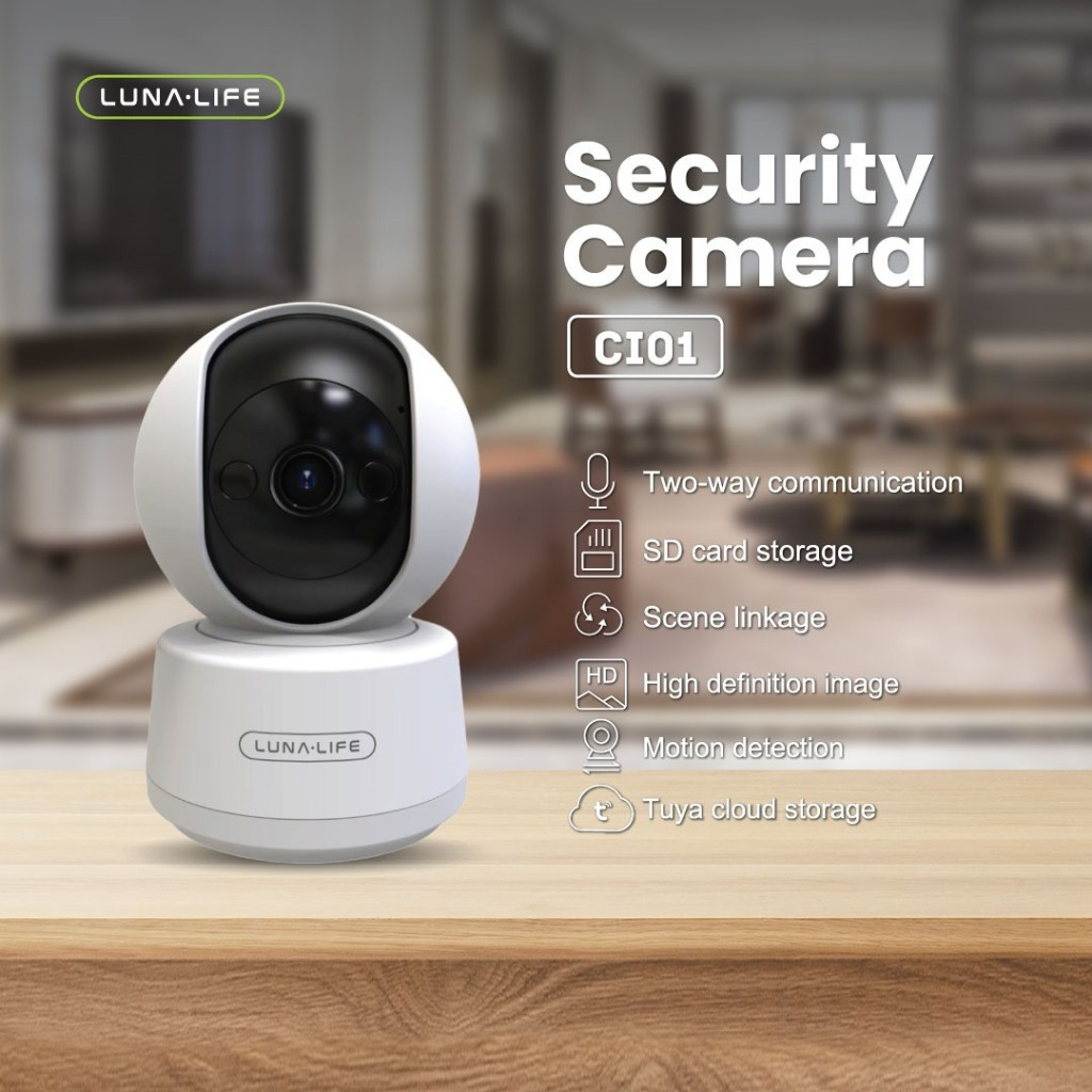 Jual LUNA LIFE Smart CCTV WIFI Indoor IP Camera CCTV 3MP 360° C101 | Shopee Indonesia