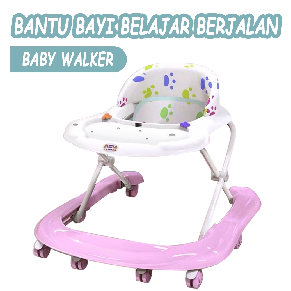 Jual Baby Walker Lipat Mainan piring makan malam Walker Alat Bantu ...