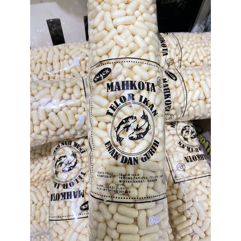 Jual (1bal)Snack Telur Ikan - Pilus Ikan Mahkota Original 1kg | Shopee ...