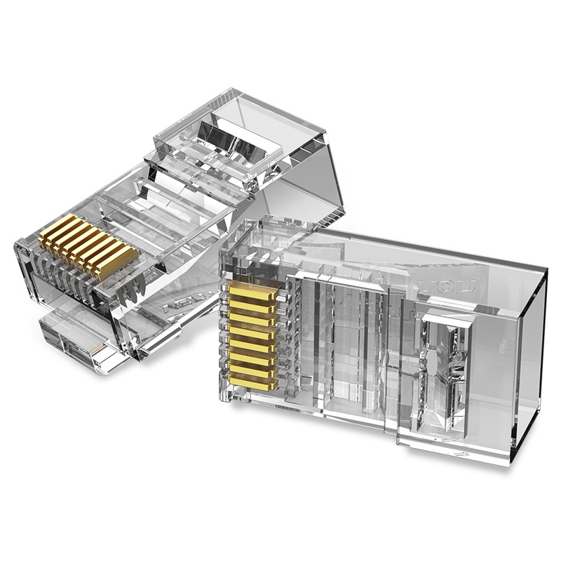 Jual Konektor RJ45 Cat6 6A 5e UTP Modular Ethernet Connector | Shopee ...