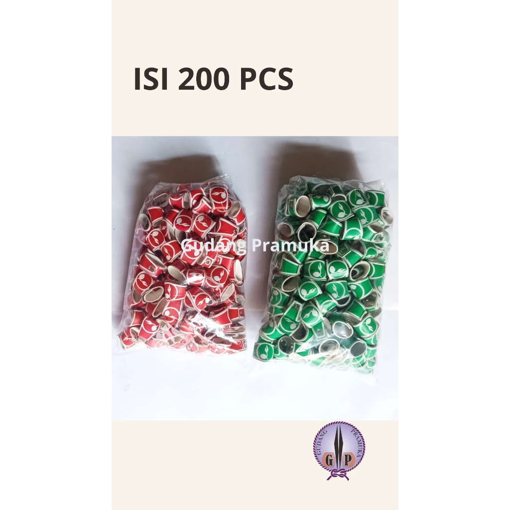 Jual (GROSIR) ISI 200 PCS RING HASDUK KOLONG KALEP KACU PRAMUKA DASI ...