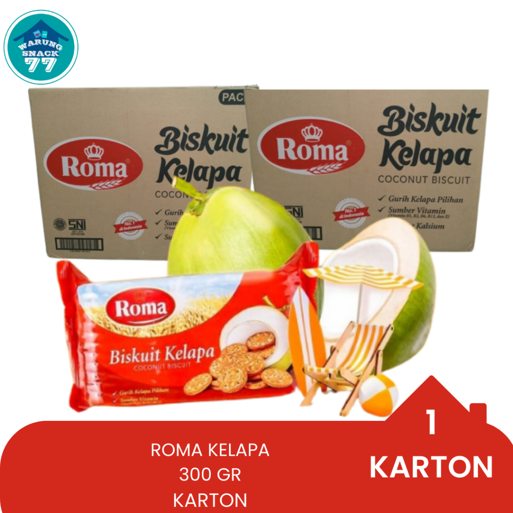 Jual BISKUIT ROMA KELAPA 300 GR KARTON | Shopee Indonesia