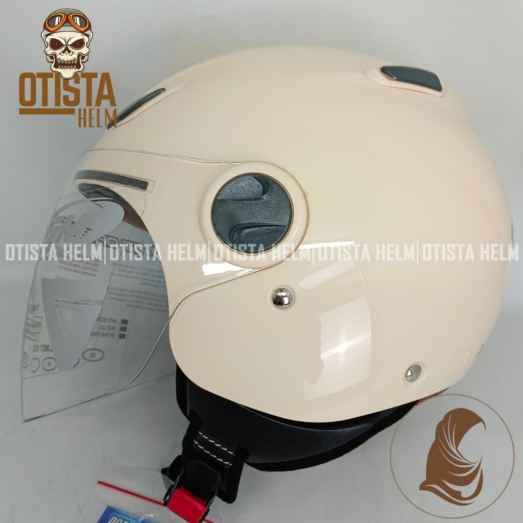 Jual Helm GM Venus Hijab | Helm Wanita Berhijab | Shopee Indonesia