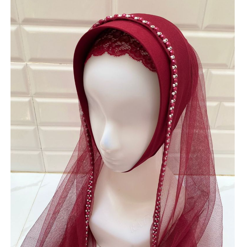 Jual treea store Slayer pengantin veil payet Mutiara veil sunting ...