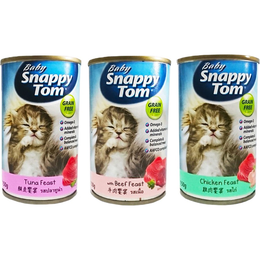 Jual BABY SNAPPY TOM 400 GRM ALL VARIAN / CATFOOD | Shopee Indonesia